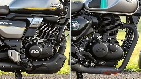 Royal Enfield Hunter 350 Engine From Right Image - BikeWale