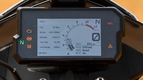 KTM 390 Adventure Trip Meter Image - BikeWale
