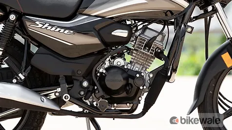 Honda Shine 100 Engine From Right Image - BikeWale