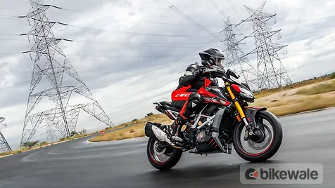 TVS Apache RTR 310 Left Front Three Quarter Image – BikeWale