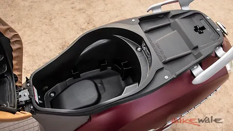 Suzuki Access 125 Underseat Storage Image - BikeWale