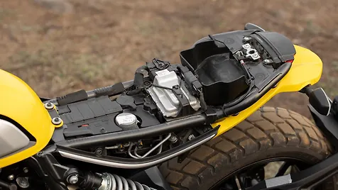 Ducati Scrambler Icon Battery Compartment Image - BikeWale