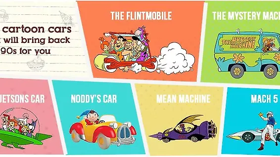 Six cartoon cars that will bring back the 90s for you-CarWale - CarWale