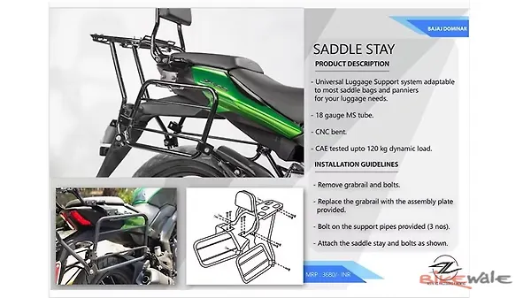 2019 Bajaj Dominar 400 accessories revealed; prices start from Rs 985 ...