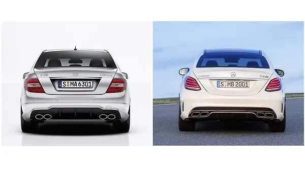 Photo Comparison: New Mercedes C63 S AMG versus old C63 AMG - CarWale