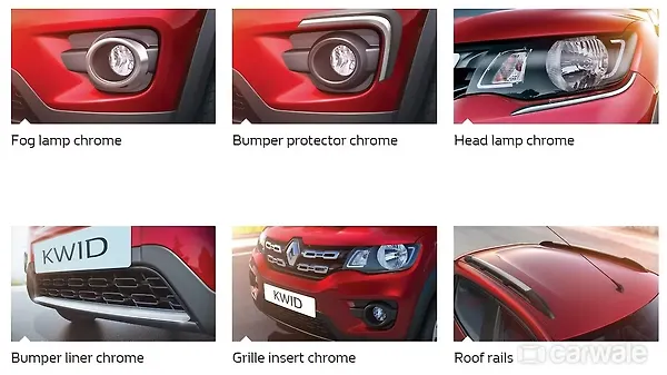 Renault Kwid accessories list revealed - CarWale