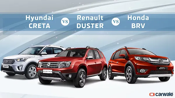 Honda BR-V vs Hyundai Creta vs Renault Duster: Spec Comparison - CarWale