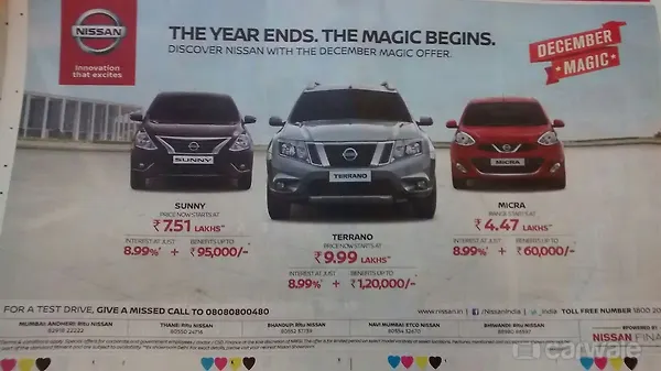 December discount deals offered in India - CarWale
