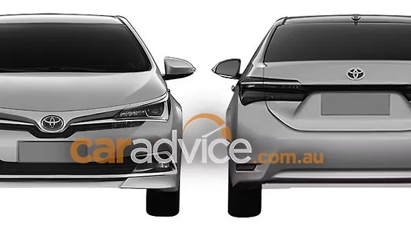 Toyota Corolla facelift revealed via leaked patent images - CarWale
