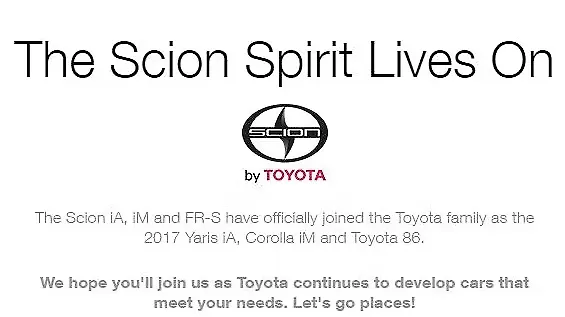 Scion car brand closes its doors - CarWale