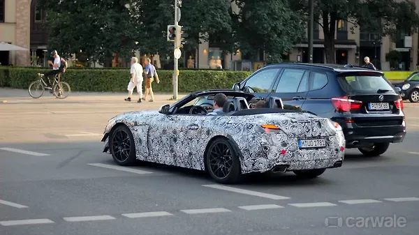 BMW Z4 spotted with top down for the first time - CarWale