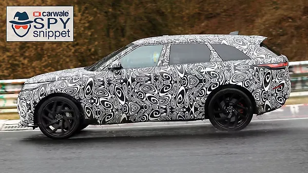 Range Rover Velar SVR spied testing - CarWale