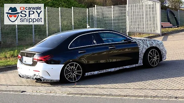 Mercedes-AMG A35 sedan spotted on test with an aggressive body kit ...