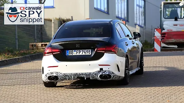 Mercedes-AMG A35 sedan spotted on test with an aggressive body kit ...