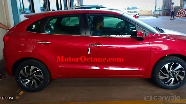 Toyota Glanza interiors and red colour leaked via new spy images - CarWale