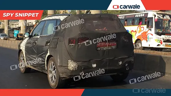 Production Kia SP2i spotted testing ahead of launch in India - CarWale