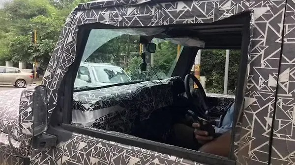 New-gen Mahindra Thar spotted testing as launch nears - CarWale
