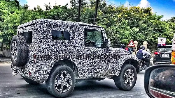 New-gen Mahindra Thar spied with production-spec alloy wheels - CarWale