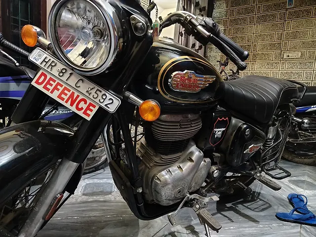 Used 2024 Royal Enfield Bullet 350 Battalion Black for sale in Rewari ...