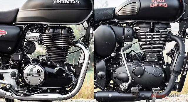 Honda CB350 vs Royal Enfield Classic 350 : Comparison Test Review ...