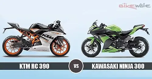 KTM RC390 vs Kawasaki Ninja 300 - BikeWale