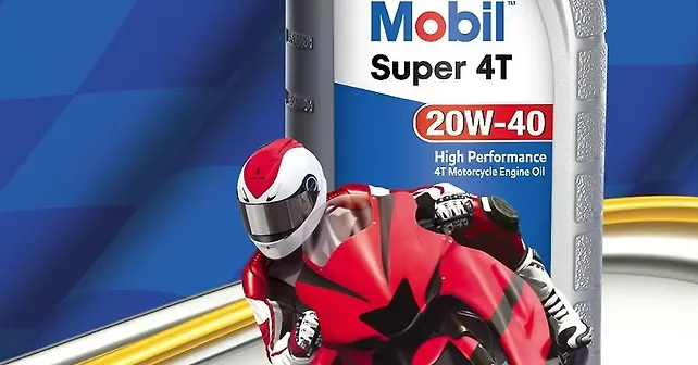 Exxon launches Mobil Super 4T 20W-40 motorcycle engine oil - BikeWale