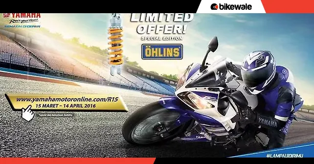Yamaha launches YZF-R15 Ohlins special edition in Indonesia - BikeWale