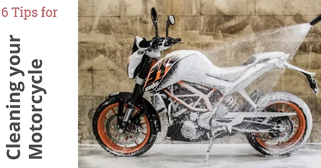 6 basic tips for cleaning your motorcycle - BikeWale