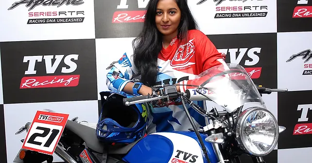 TVS Racing India signs on their first woman racer - BikeWale