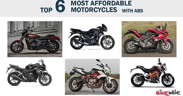 Top 6 most affordable motorcycles with ABS - BikeWale
