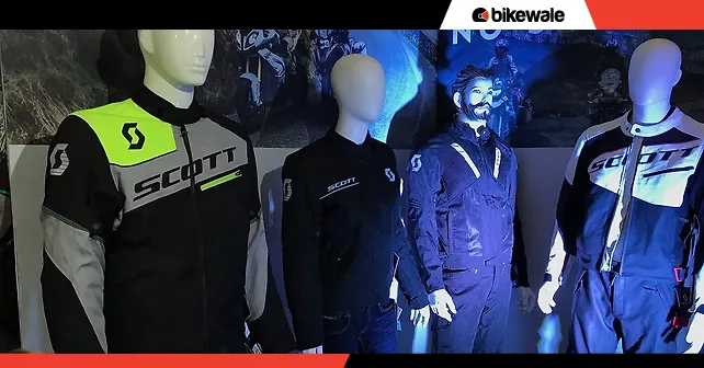 Scott showcases riding gear range at 2017 India Bike Week - BikeWale