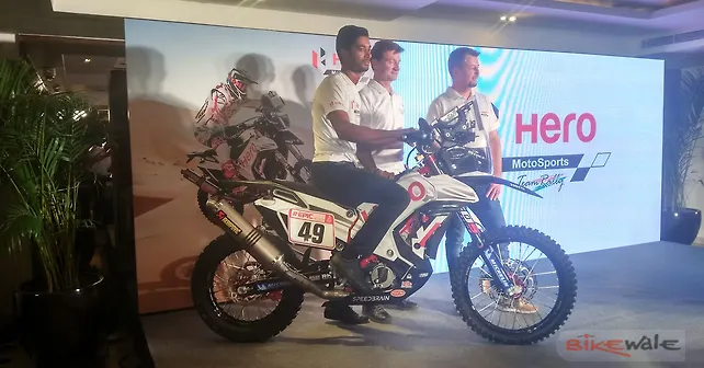 Hero MotoSports unveils new Dakar bike - BikeWale
