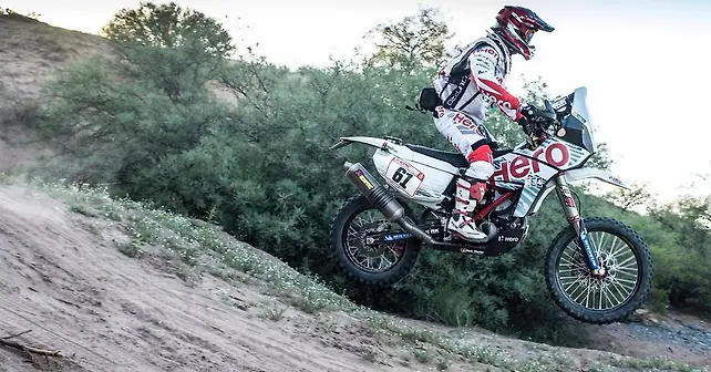 CS Santosh records his best finish at Dakar 2018 - BikeWale