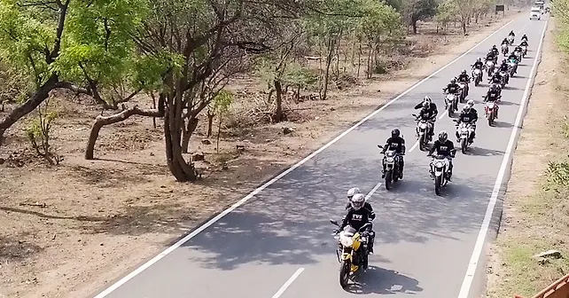 TVS concludes first Apache Owners Group ride of 2018 - BikeWale
