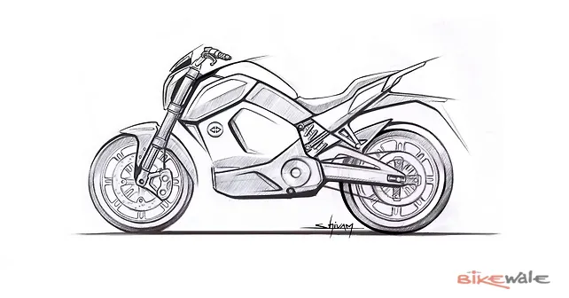 Revolt’s AI-enabled electric bike design sketch revealed - BikeWale