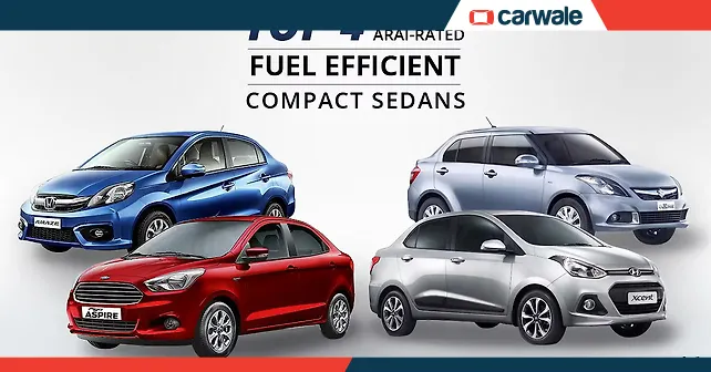 Top 4 most fuel efficient compact sedans revealed - CarWale