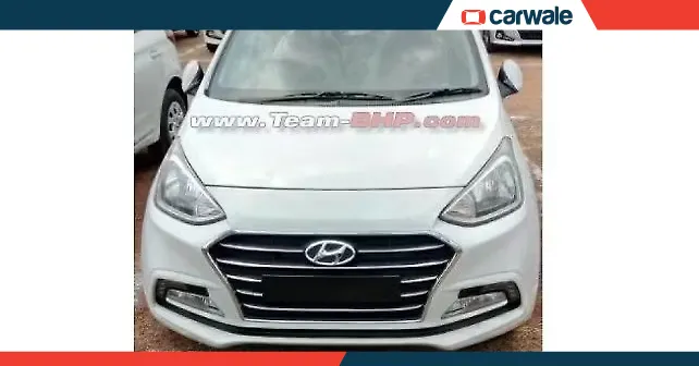 Hyundai Xcent facelift spotted undisguised ahead of launch - CarWale