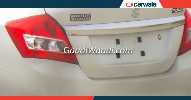 Second-gen Maruti Dzire spotted with Tour badge - CarWale