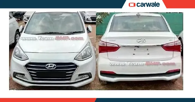 Facelifted Hyundai Xcent variants leaked ahead of launch - CarWale