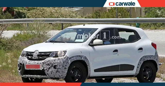 Renault Kwid facelift spotted on test in Europe - CarWale