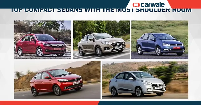 Top 5 Compact Sedans with the most front row space - CarWale