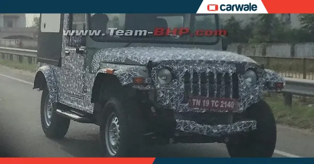 Mahindra Thar second-gen spotted on test - CarWale