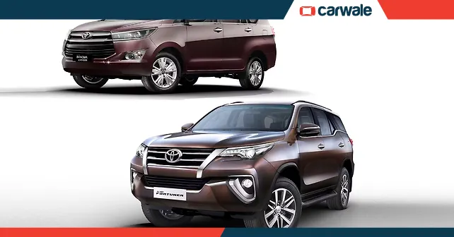 2019 Toyota Innova Crysta and Fortuner updated with new features - CarWale