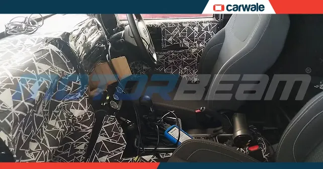 Next-gen Mahindra Thar interiors spied - CarWale