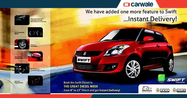 No waiting period for Maruti Swift diesel; heavy discounts on Ritz ...