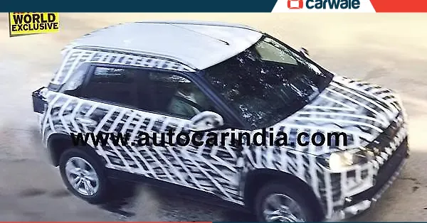 Maruti compact SUV spotted testing for the first time - CarWale