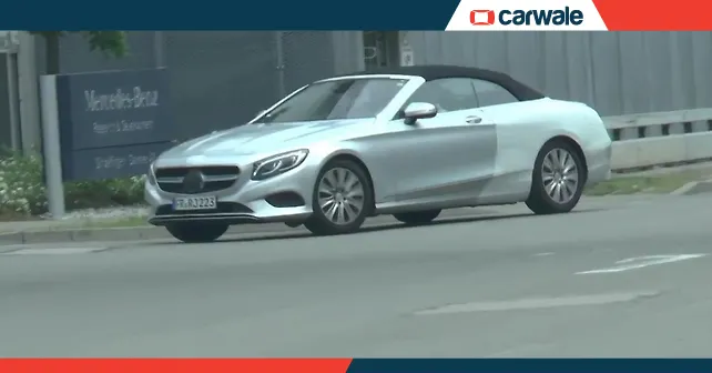 Mercedes-Benz S-Class cabriolet spotted with minimal camouflage - CarWale