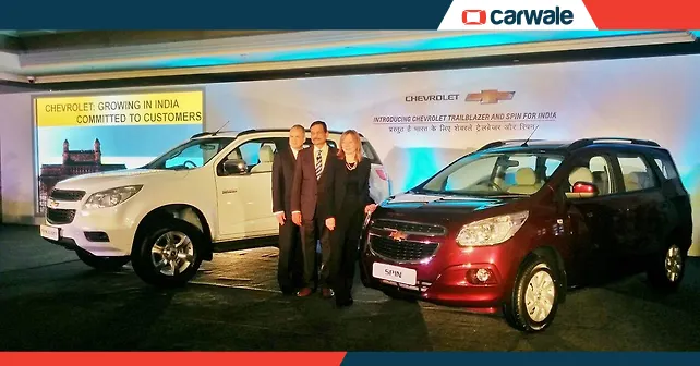 Chevrolet India unveils the Spin MPV - CarWale