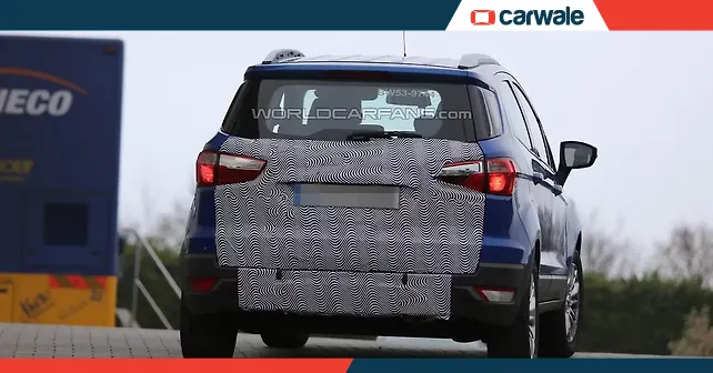 Ford EcoSport with updated rear-end design spotted - CarWale