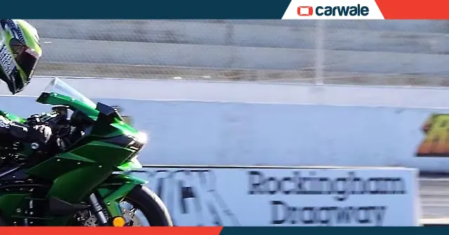 World’s first drag-spec Kawasaki Ninja H2 teased - CarWale